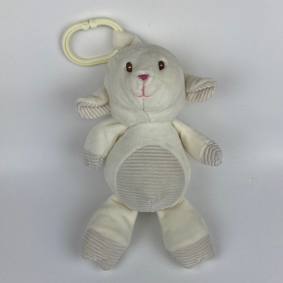 Kellytoy | Toys | Kellytoy Ivory Baby Lamby Crib Cuddler Rattle Plush ...